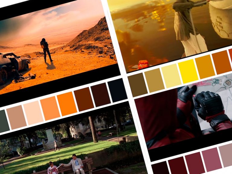Paleta de colores en películas famosas