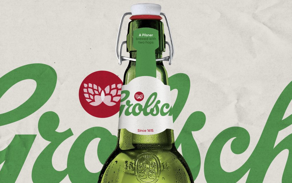 El rediseño de Cerveza Grolsch se centra en lo esencial.