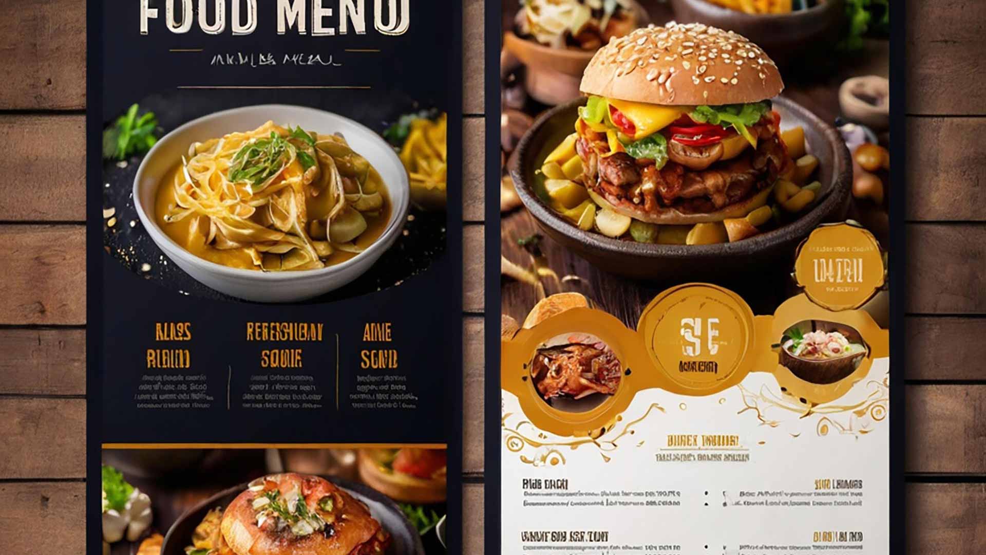 Consejos y ejemplos de diseño de menús de restaurante